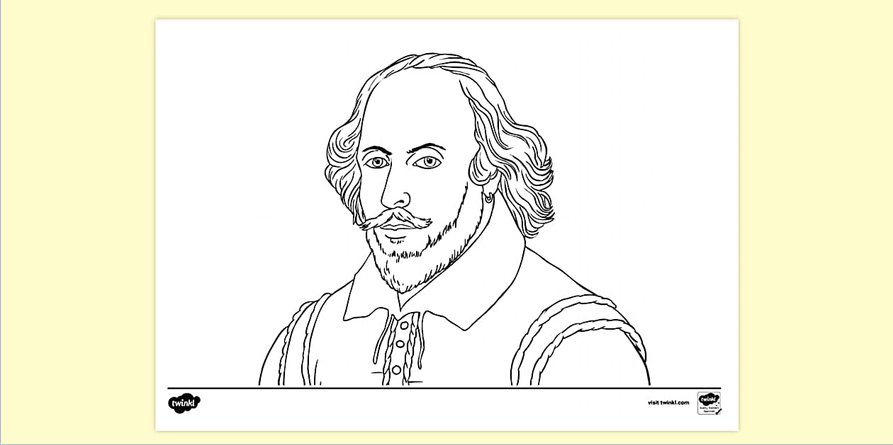 Shakespeare Colouring Page | Colouring Sheets (teacher made)