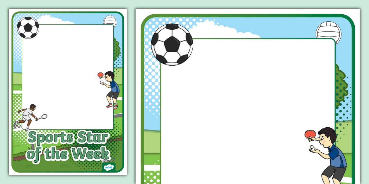 Sports Star of the Week Display Poster (Teacher-Made)