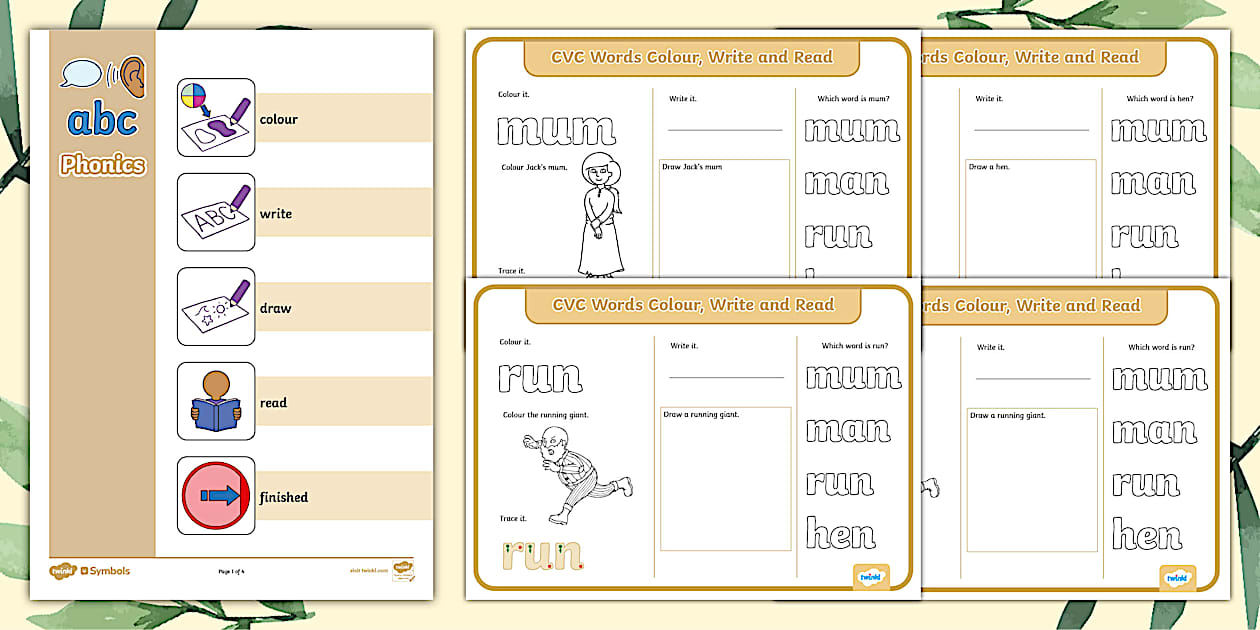 SEND Structured Steps Jack and the Beanstalk CVC Words