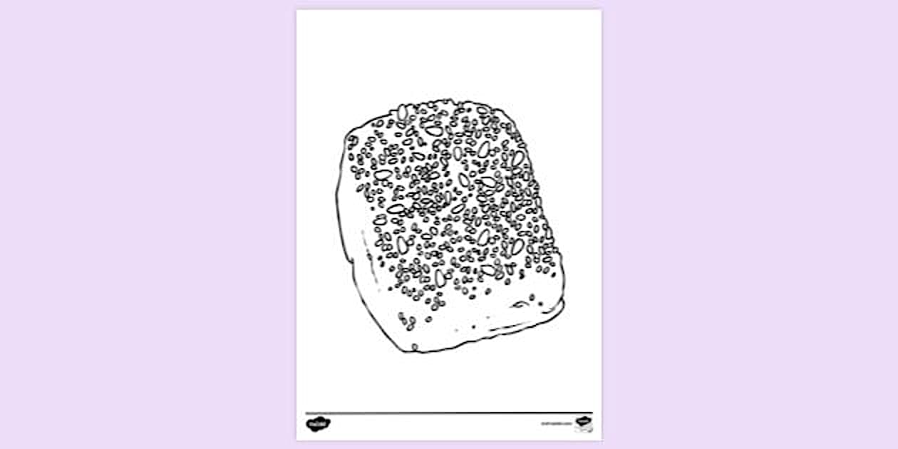 German Bread Roll Brotchen Colouring Sheet - Twinkl