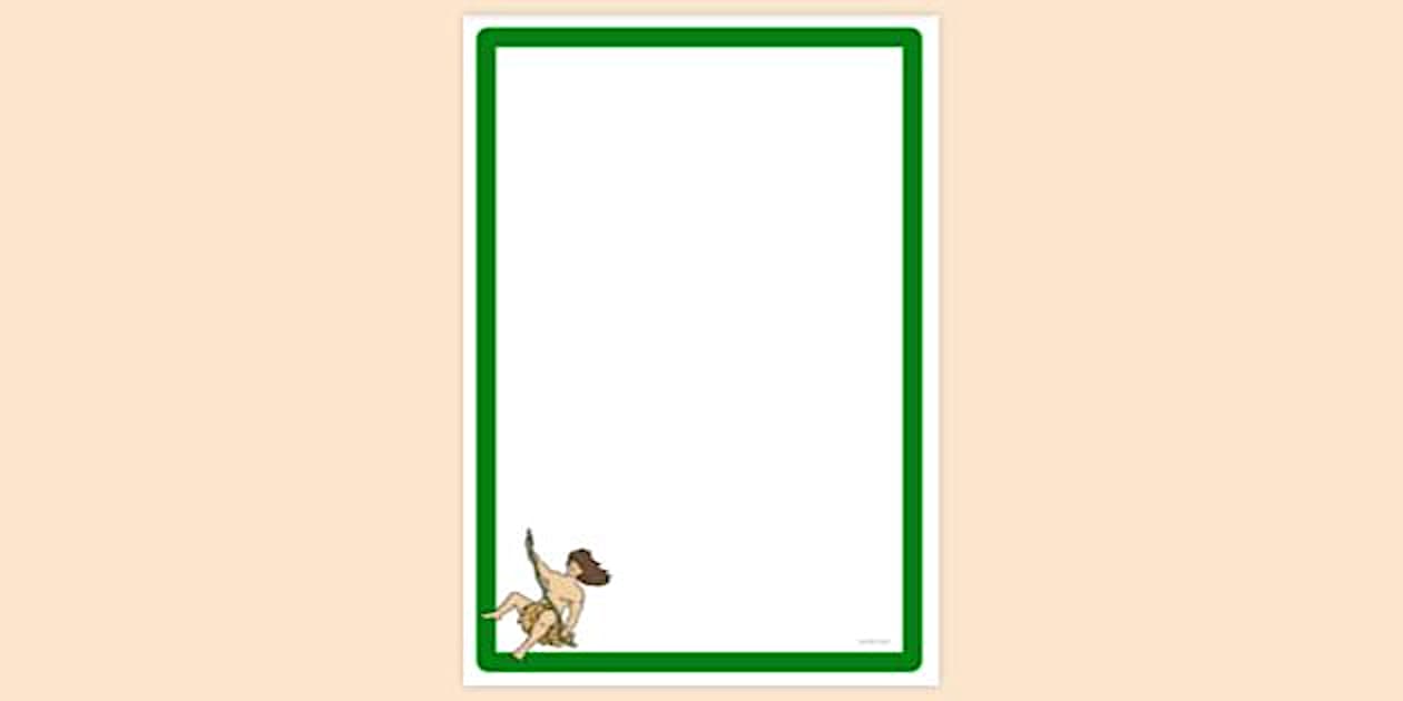 Tarzan Page Border | Save time planning with Twinkl - Twinkl
