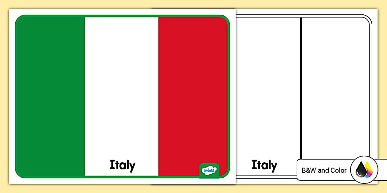 Italy Flag Poster (Teacher-Made) - Twinkl