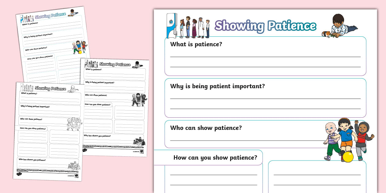 Showing Patience Fact File Template (teacher made) - Twinkl