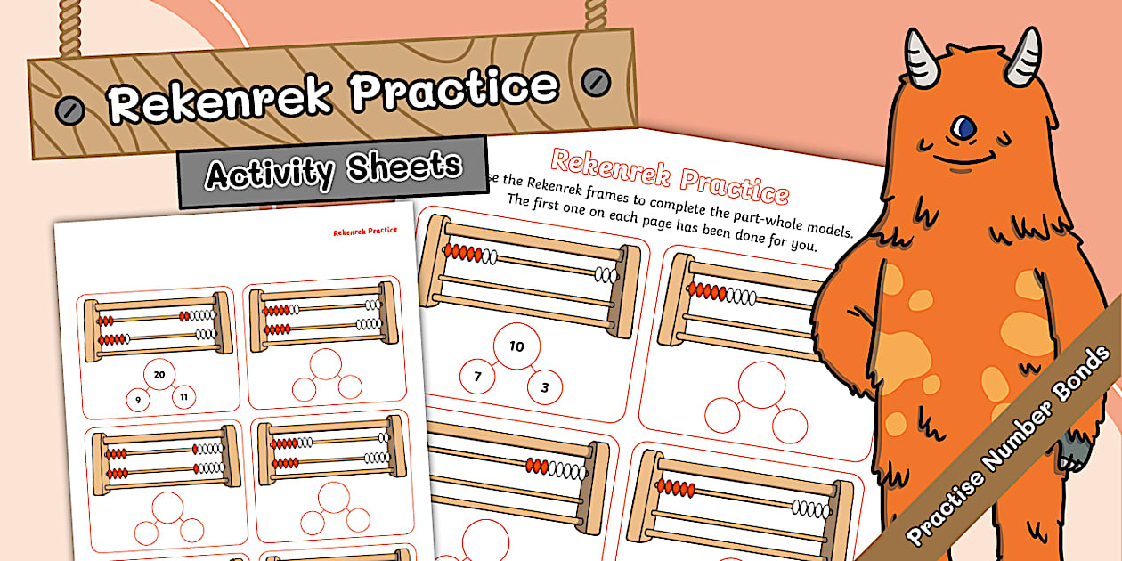 👉 Rekenrek Practice Activity Sheets - Twinkl - KS1