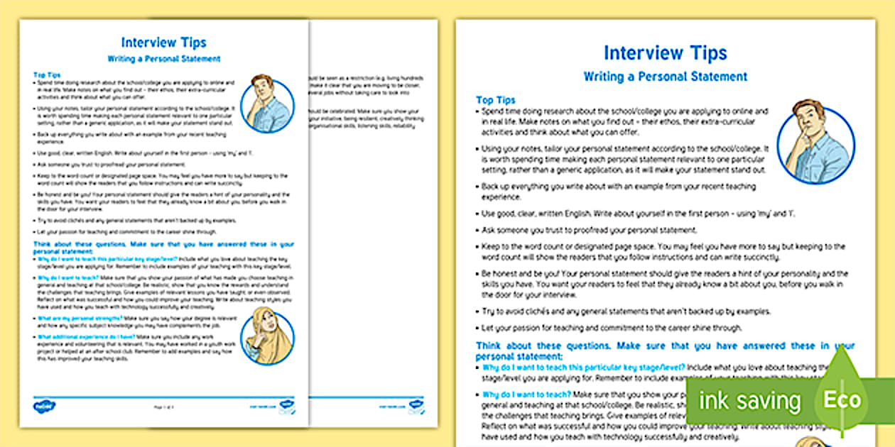 How To | Best Personal Statement for a Primary Teaching Job
