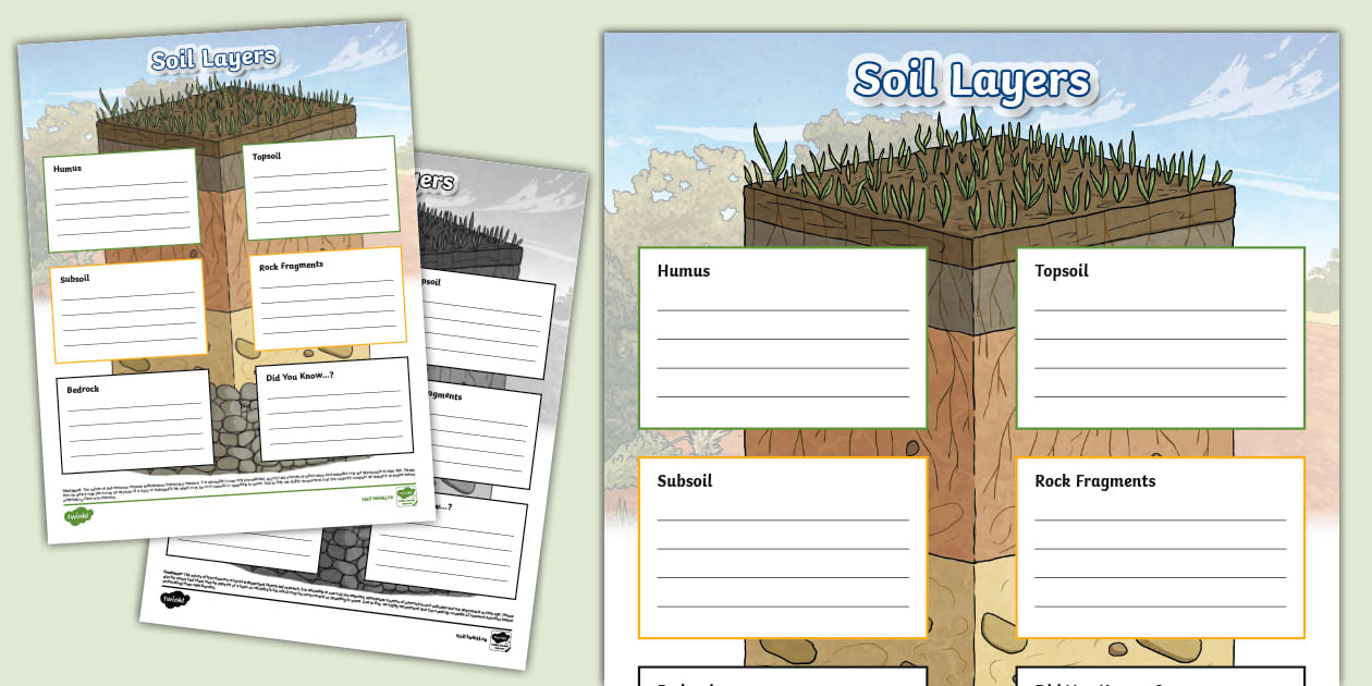 Soil Layers Fact File Template (teacher made) - Twinkl