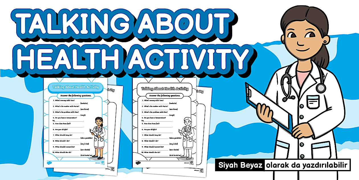 Talking About Health Activity-Twinkl