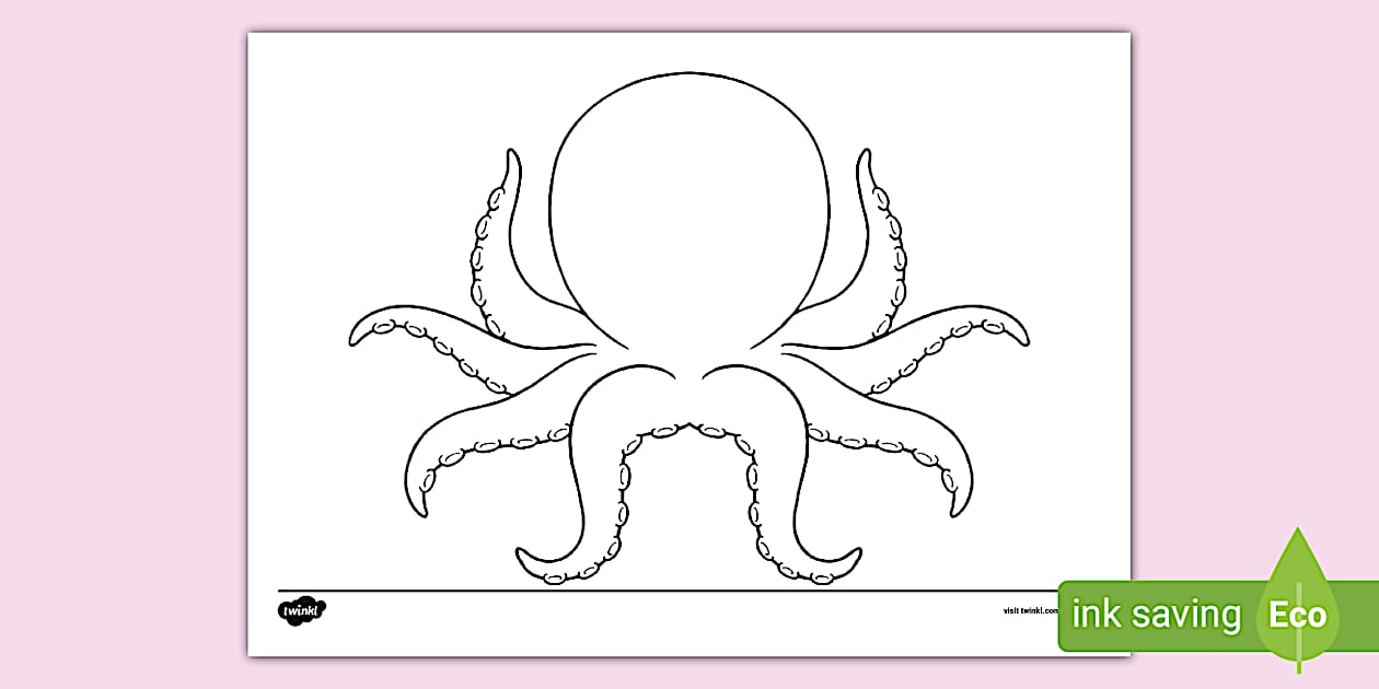 Octopus Template (teacher made) - Twinkl
