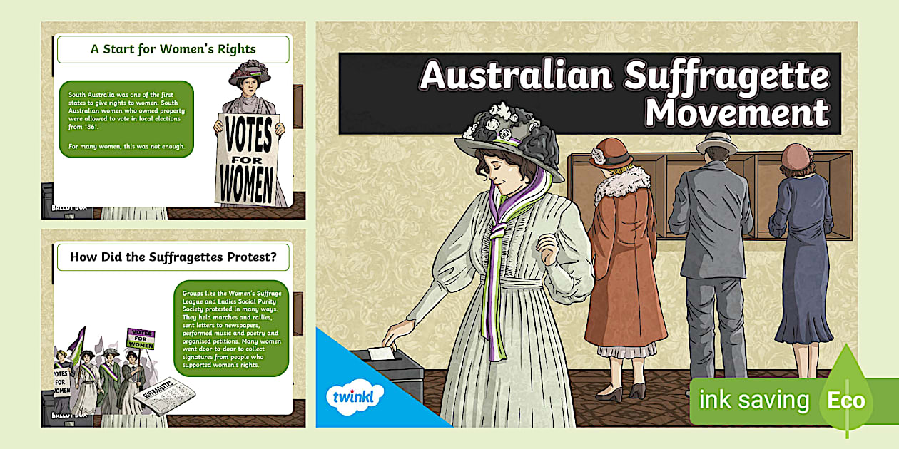 Australian Suffragette Movement Slideshow - Year 6 HASS
