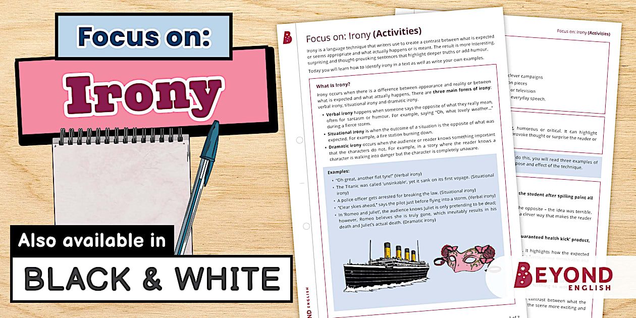 Focus on: Irony (Activities)