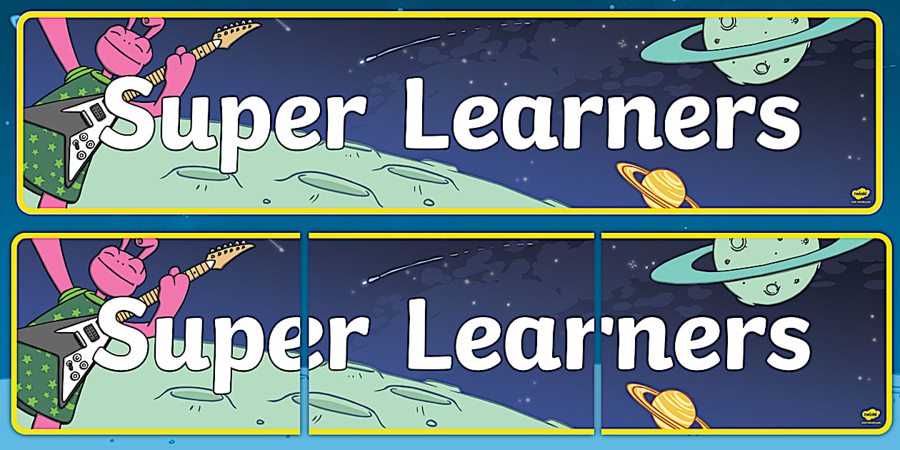 Cursive The Best Dress Ever: Super Learners Banner - Twinkl