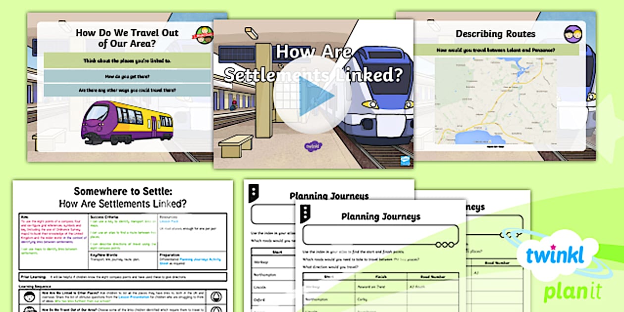 Geography: Somewhere to Settle: How Are Settlements Linked? Year 4 ...