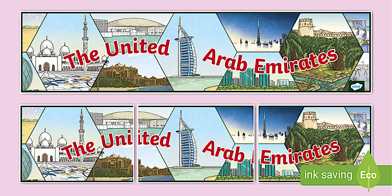 UAE Display Banner (ティーチャーメイド) - Twinkl