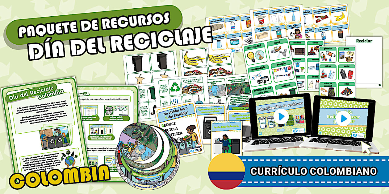 Paquete Recursos Día del Reciclaje - Twinkl Colombia