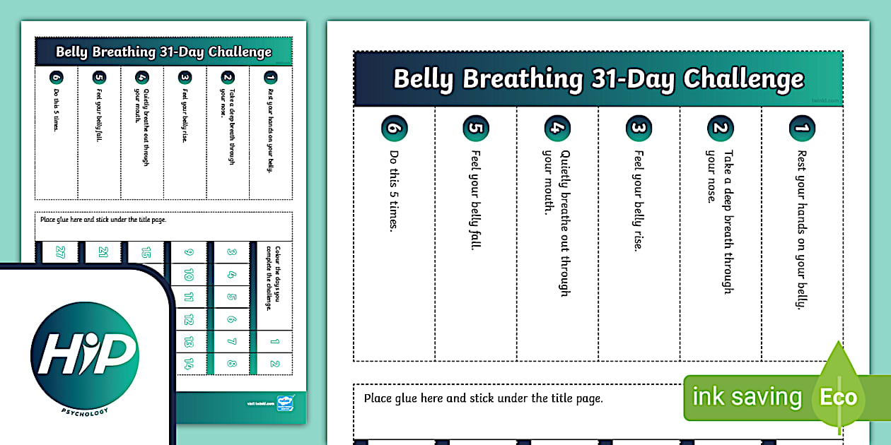 FREE! - Belly Breathing 31-Day Challenge (Teacher-Made)