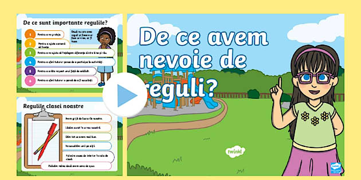 De ce avem nevoie de reguli? Prezentare PowerPoint