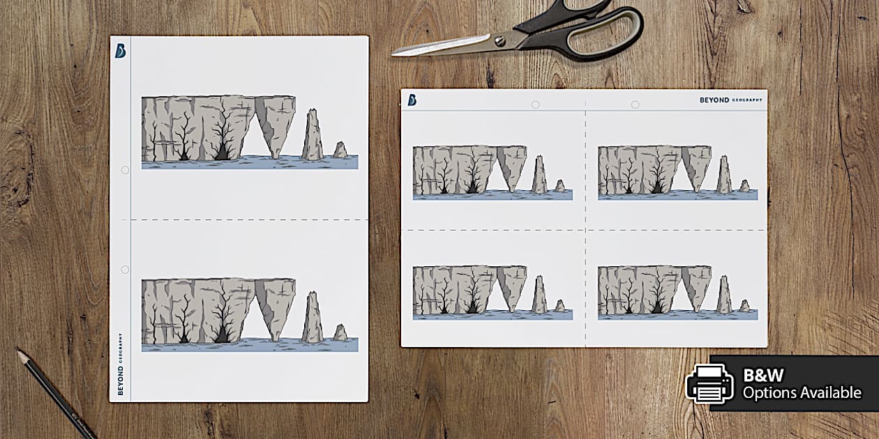 Coastal Stack Illustration | Geography | Beyond Secondary