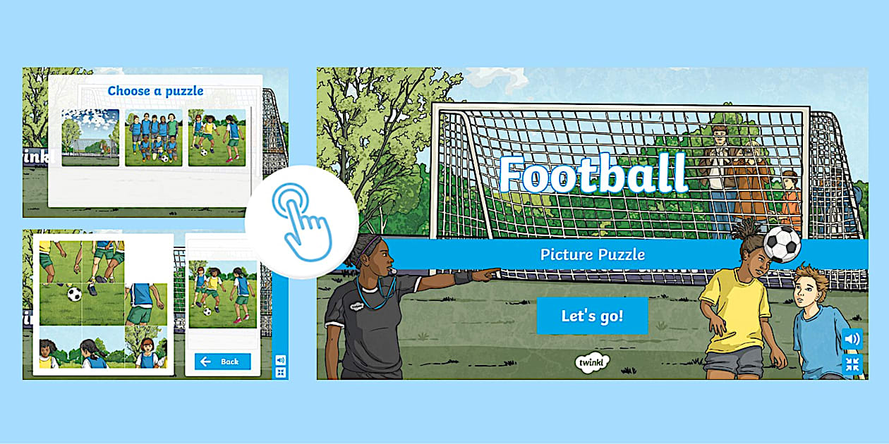 Football Picture Slider Puzzle | Twinkl | KS1 | Puzzles