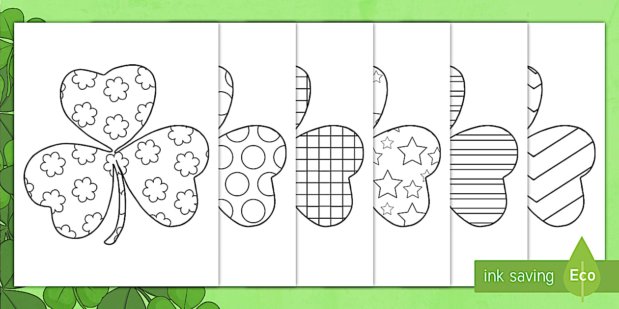 Shamrock Coloring Sheets | St. Patrick’s Day | Twinkl USA