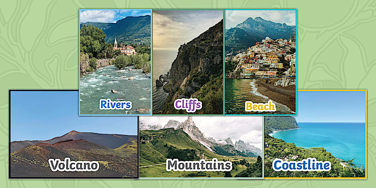 Landforms in Italy Display Photos - Twinkl