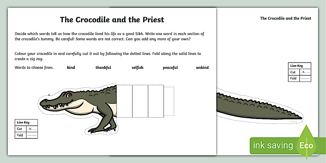 KS1 The Crocodile and the Priest Activity (teacher made)