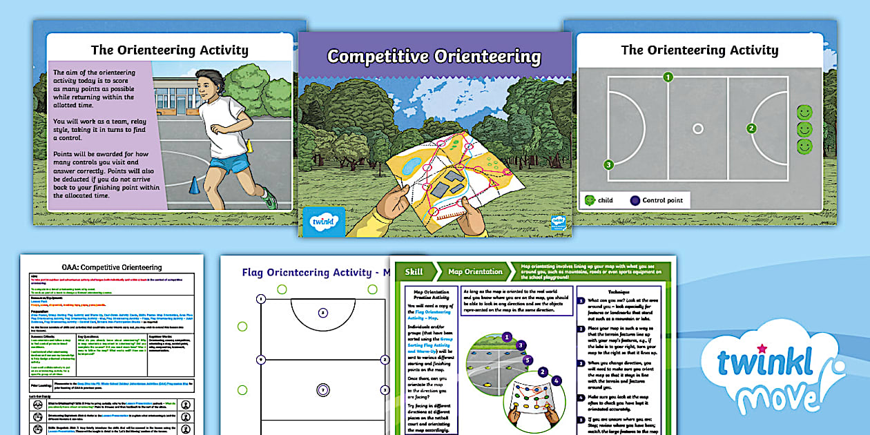 Competitive Orienteering Lesson - Year 6 - Twinkl Move PE