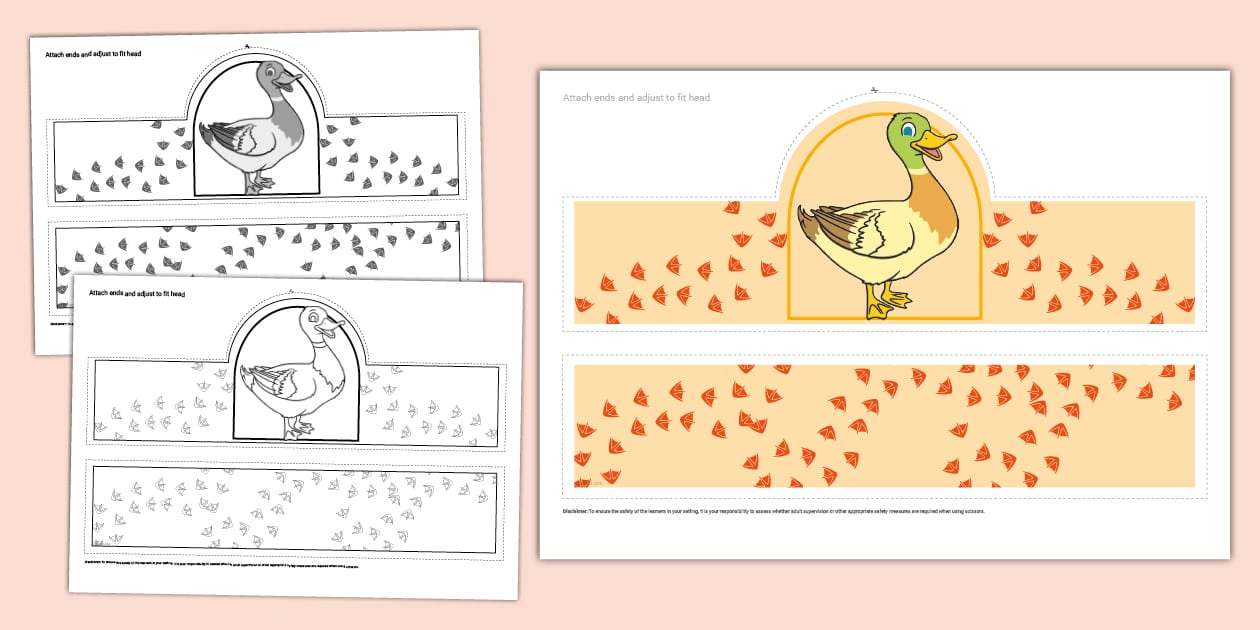 Duck Role Play Headbands (teacher made) - Twinkl