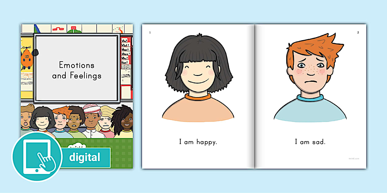 Emotions and Feelings Early Emergent Reader eBook - Twinkl