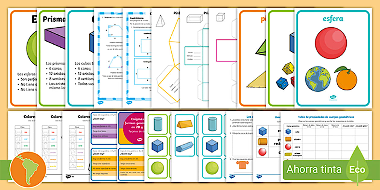 Pack de recursos: Figuras y cuerpos geométricos - Twinkl