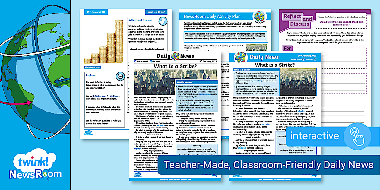 What is a Strike? - Daily NewsRoom Pack (ages 7-11)