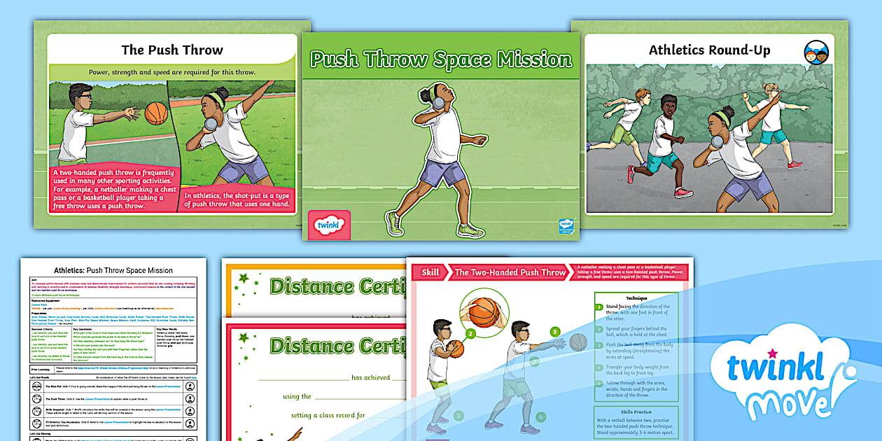 Push Throw Lesson - KS2 Athletics - Twinkl Move PE - Twinkl