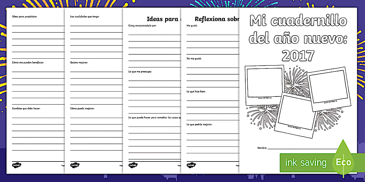 Cuadernillo: Actividades sobre el Año Nuevo Cuadernillo