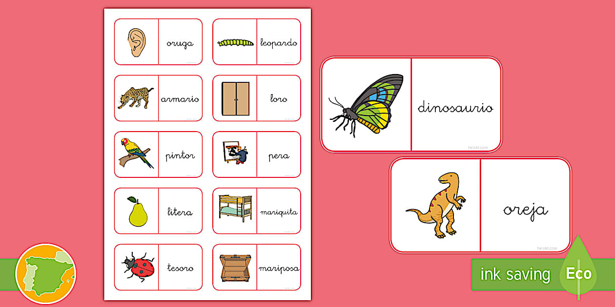 Dominos: La letra R suave (teacher made) - Twinkl