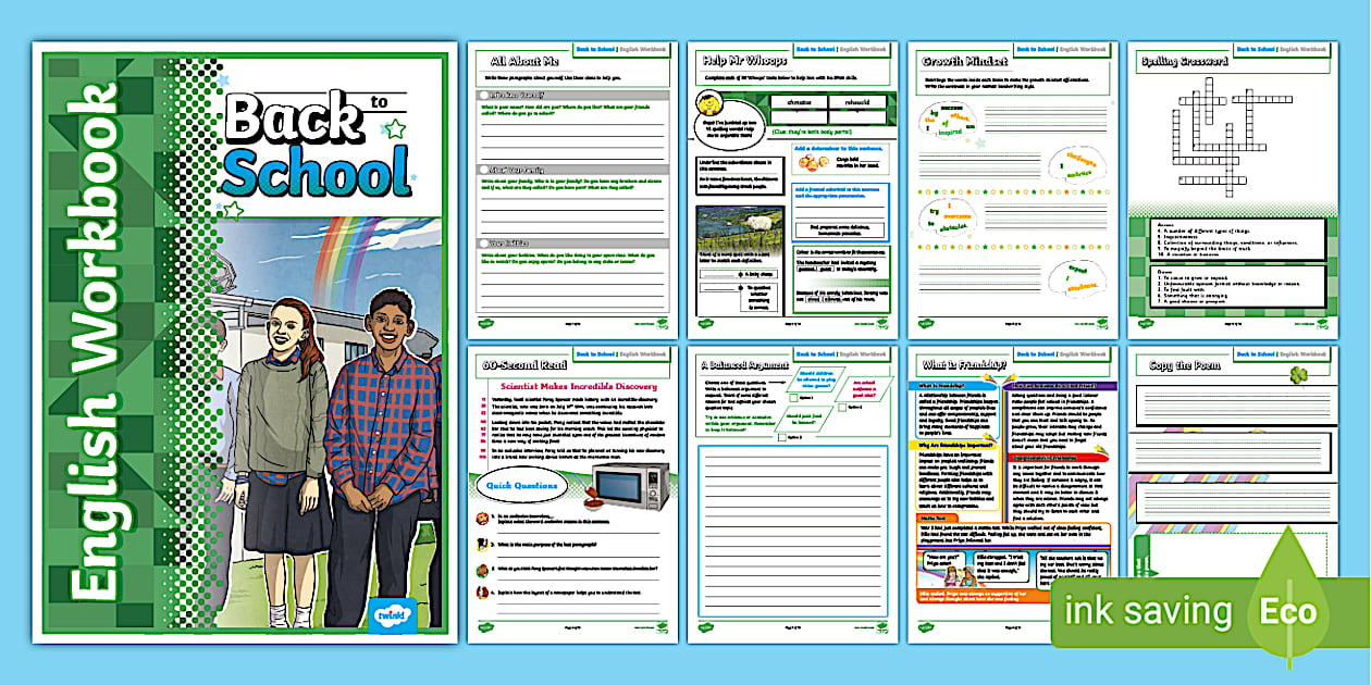 Back to School - Year 5 English Workbook - PDF - Twinkl