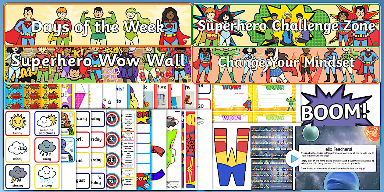 Superheroes 3-6 Resource Pack (teacher made) - Twinkl