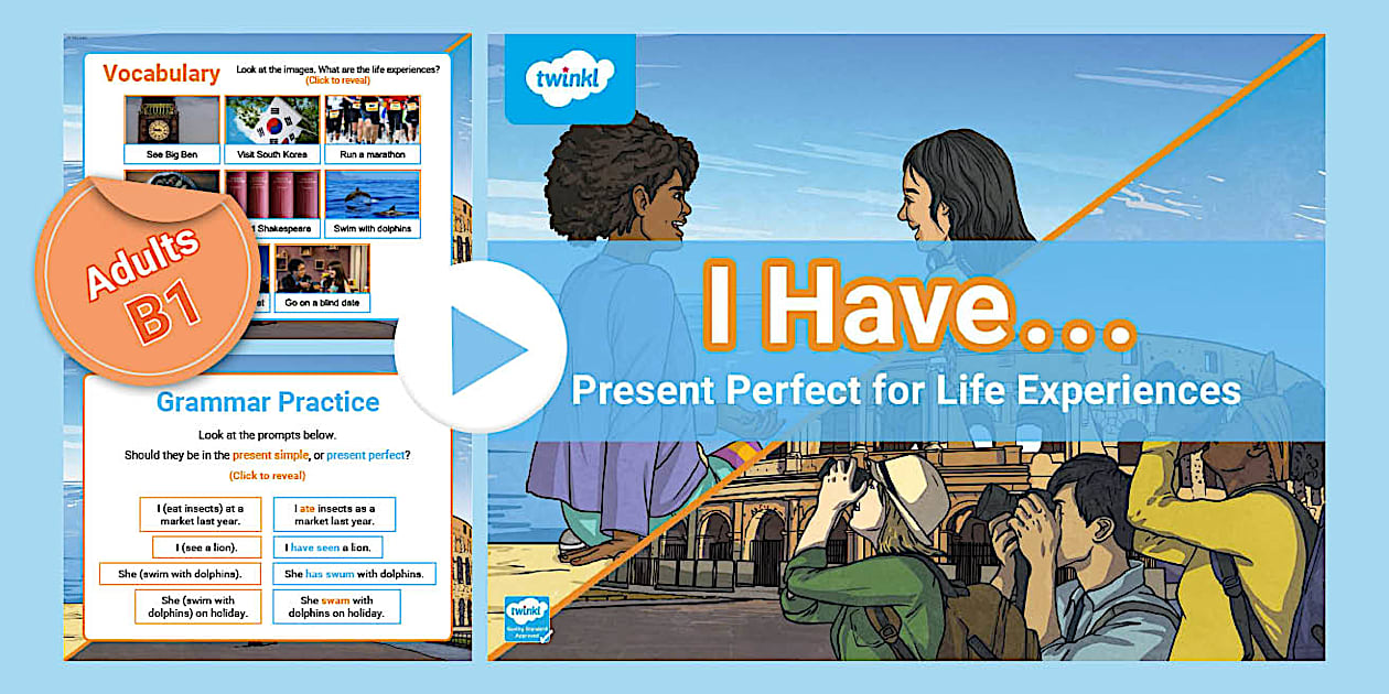 ESL I Have... Present Perfect for Life Experiences - Twinkl