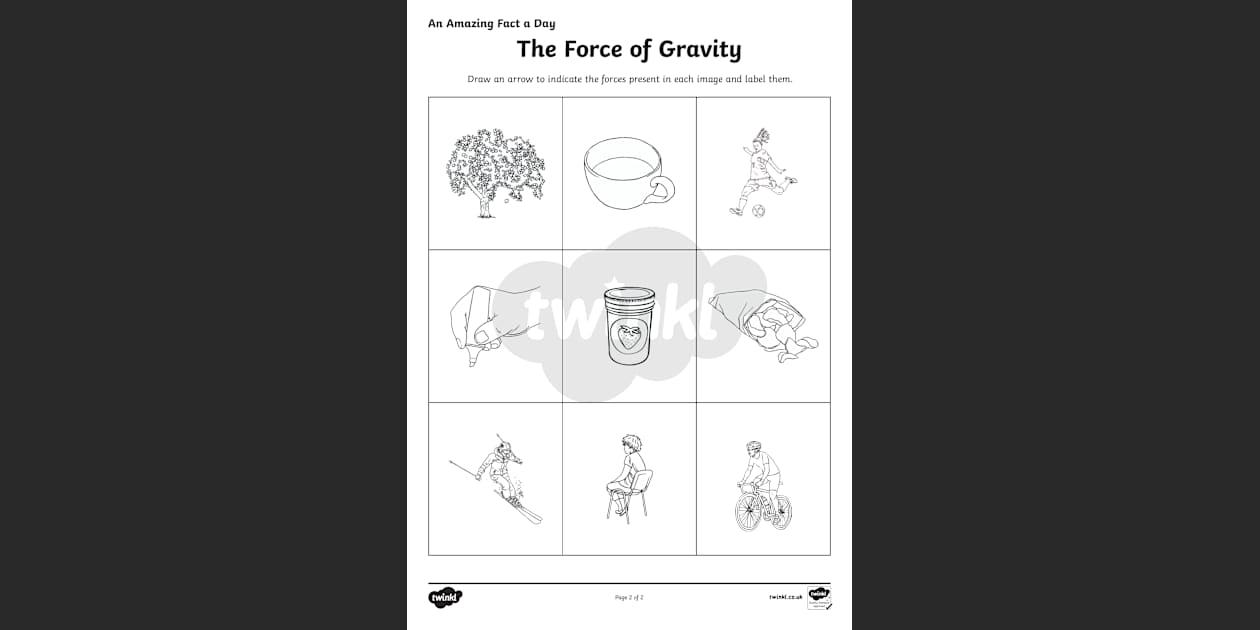 gravity activities ks1