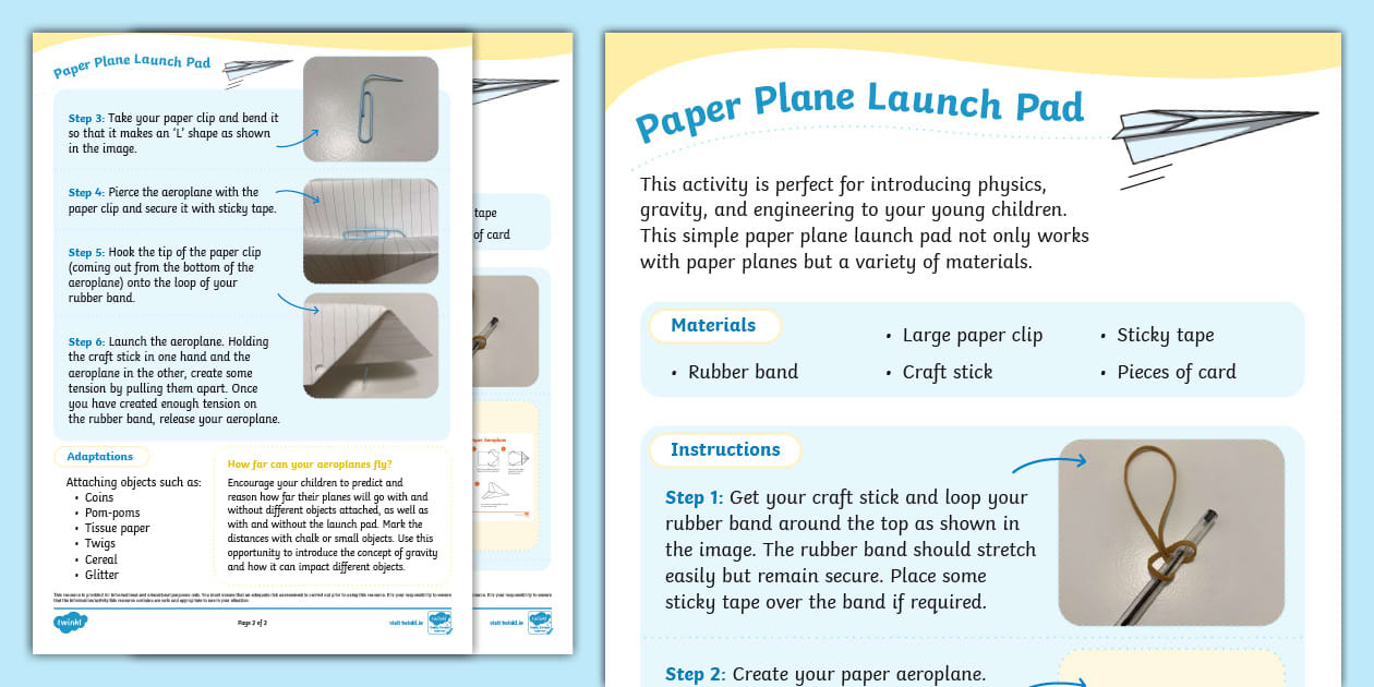 Paper Plane Launch Pad (teacher made) - Twinkl
