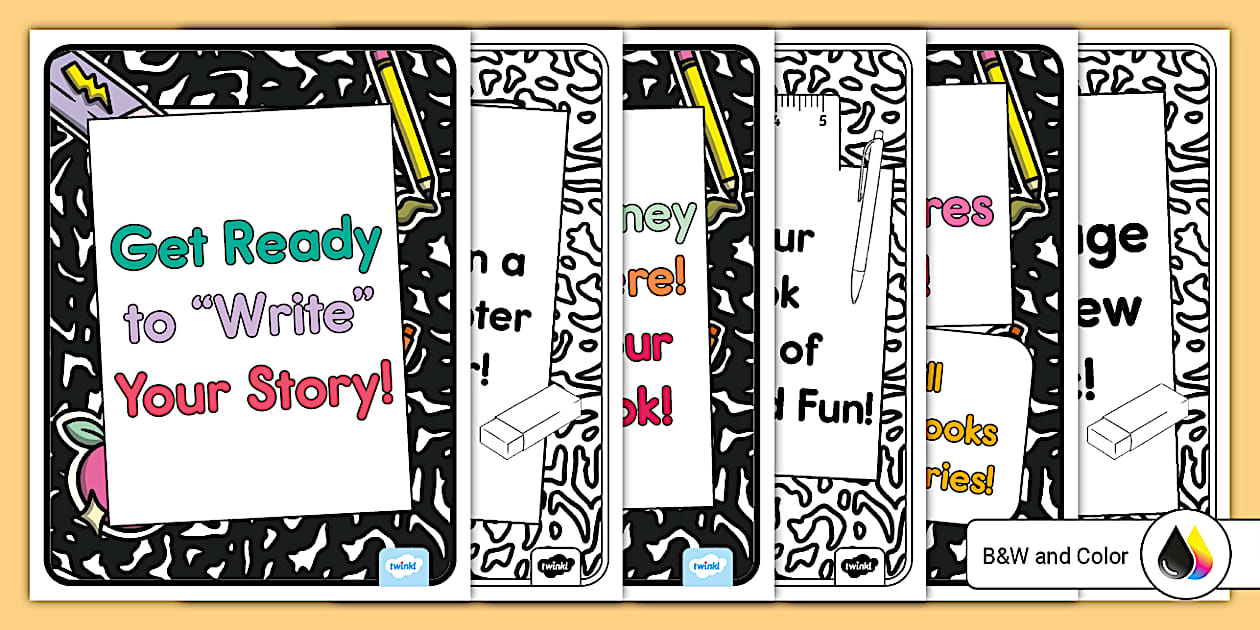 Notebook Theme Posters (teacher made) - Twinkl