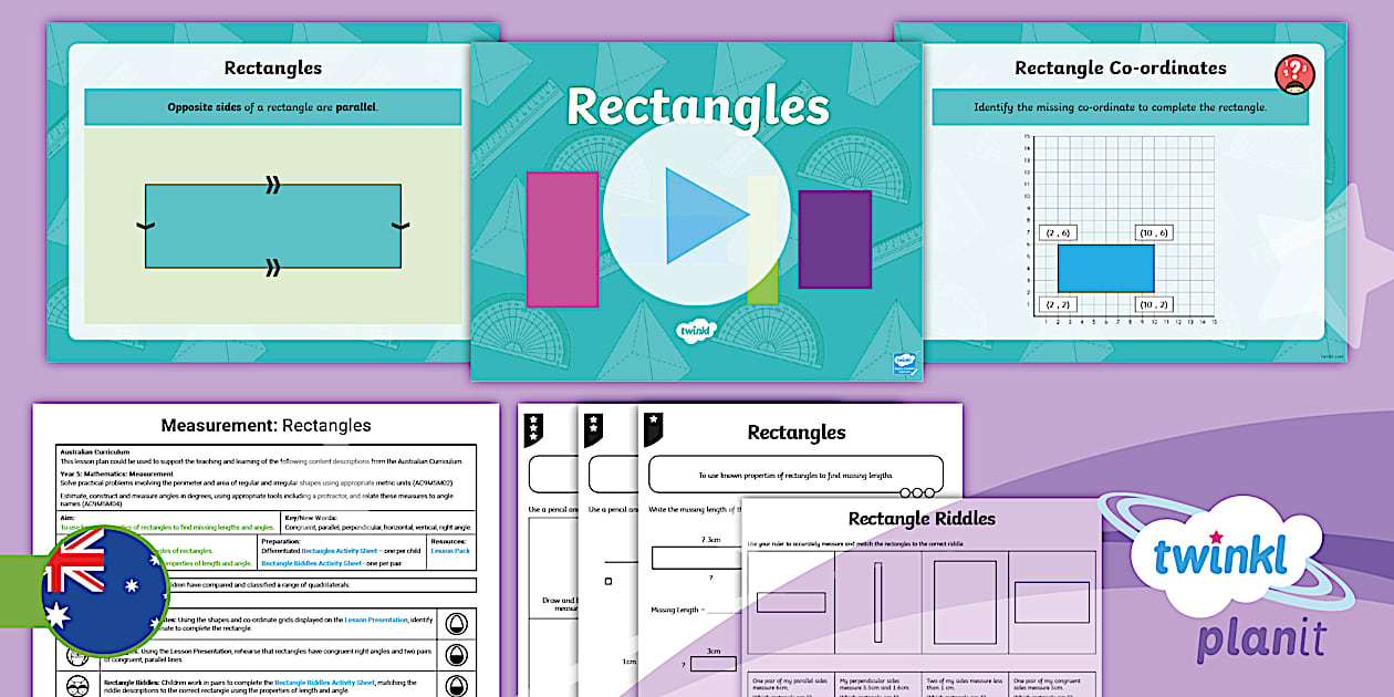 Year 5 Measurement: Properties of Quadrilaterals Lesson 1