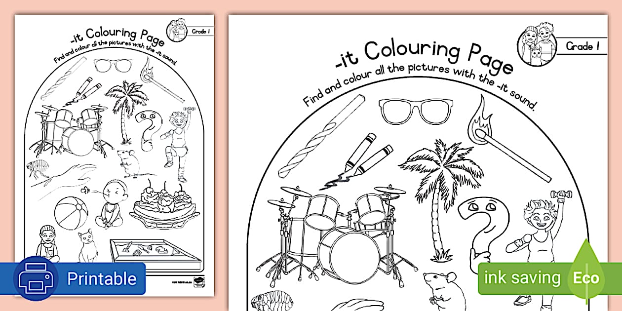 -it Colouring Page (teacher made) - Twinkl