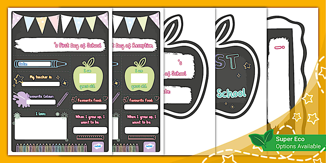 Printable First Day of School Poster | Parents Resource