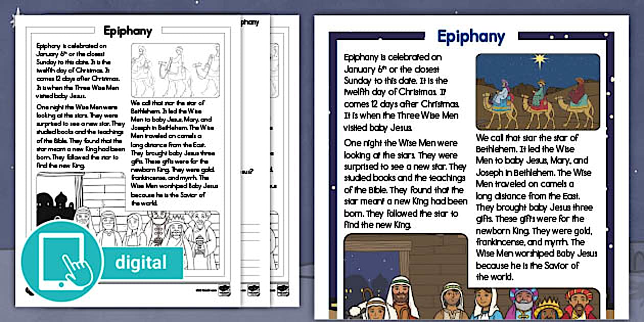 Epiphany Reading Comprehension Activity | Twinkl USA