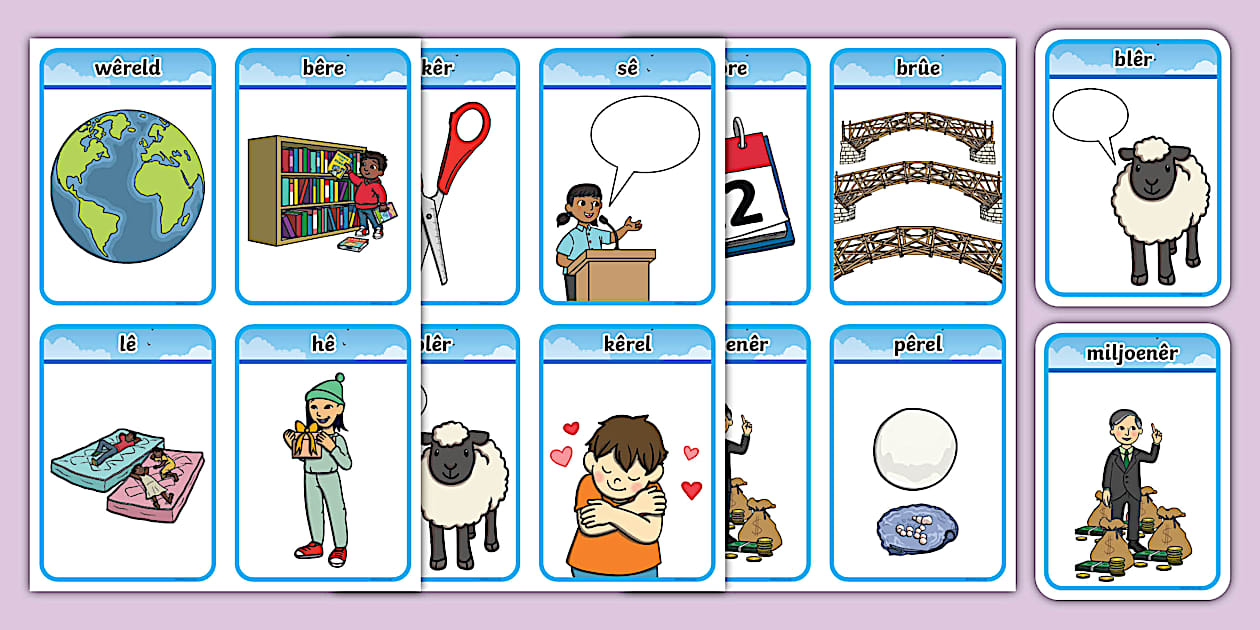 Kappie Woorde Flitskaarte (teacher made) - Twinkl