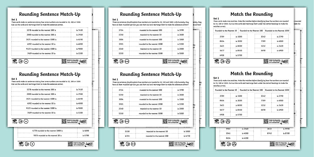 Rounding to Nearest 10 100 1000 - KS2 Activity - Twinkl