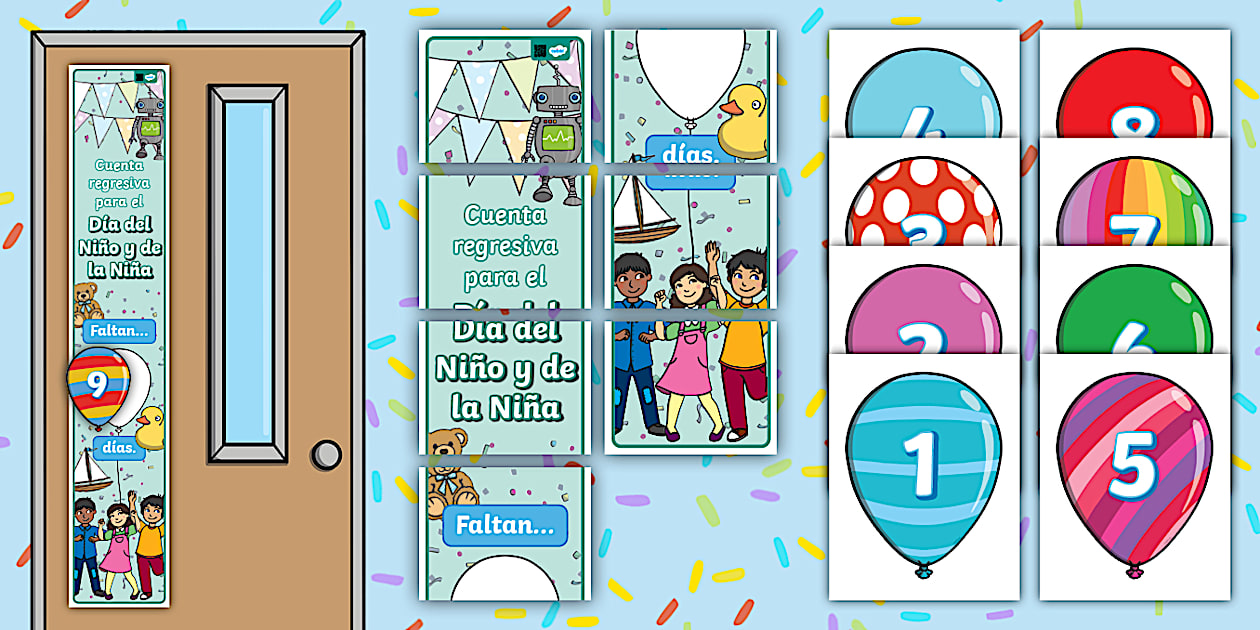 Cuenta regresiva para el Día del Niño y de la Niña