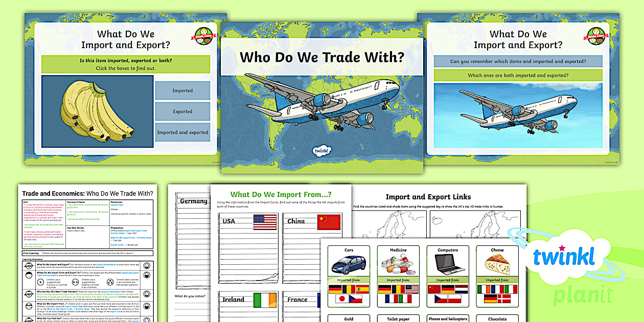 Trade and the UK Lesson Plan 2 - Year 6 Geography