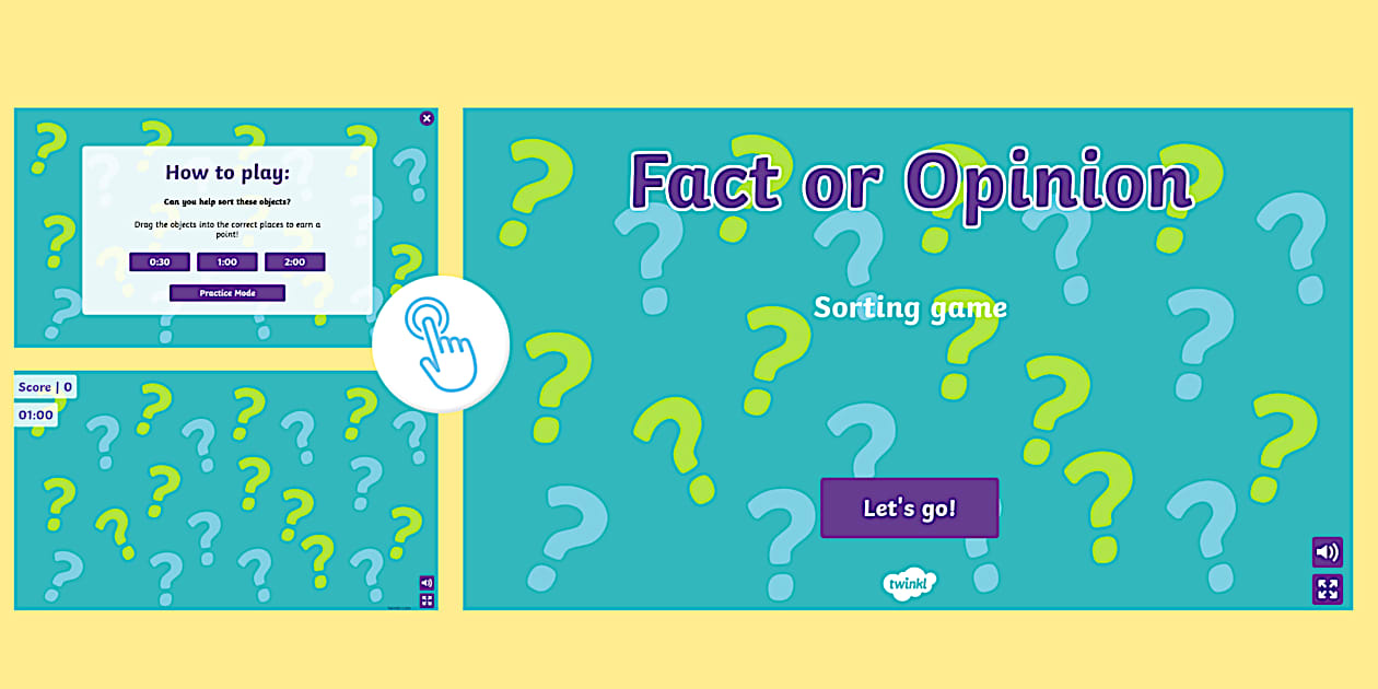 Fact or Opinion Interactive Game | Twinkl (teacher made)