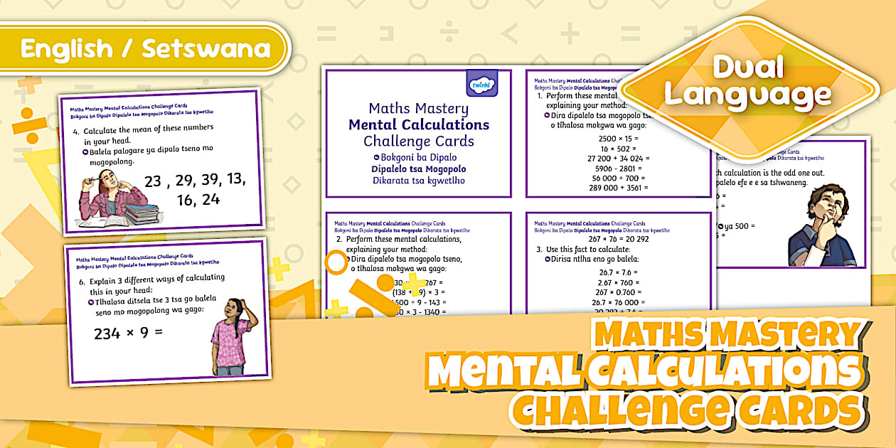 Grade 4 Maths - Term 4 - Maths Mastery Mental Calculations Challenge ...