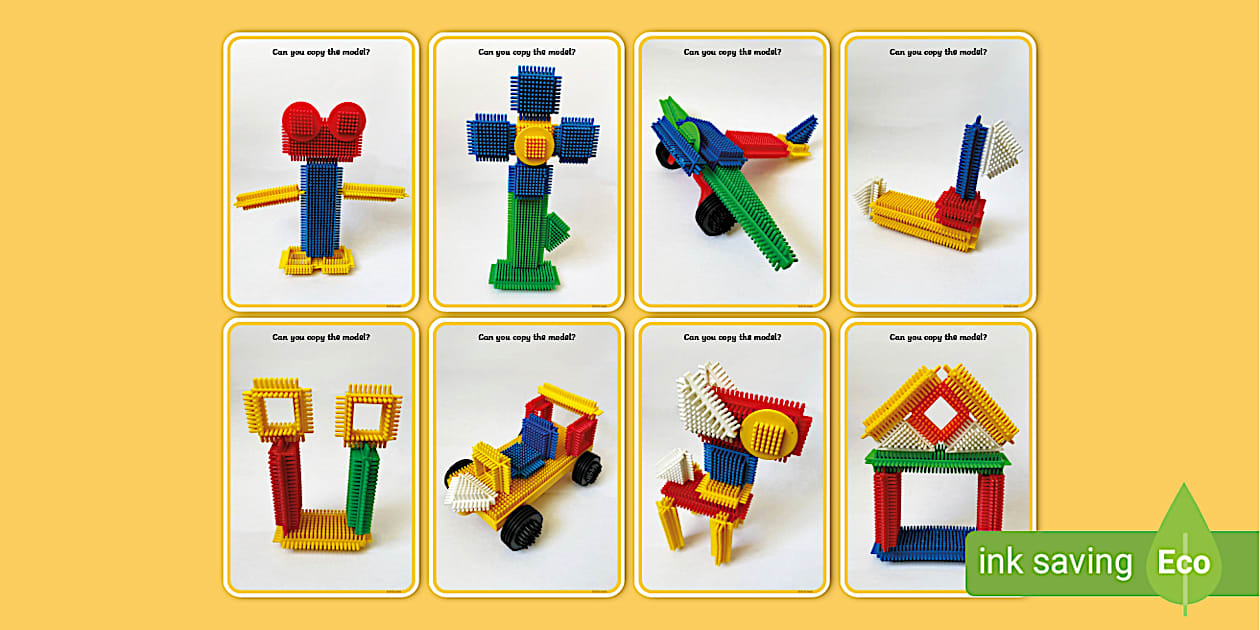 👉 Copy the Sticky Blocks Model Challenge Cards - Twinkl